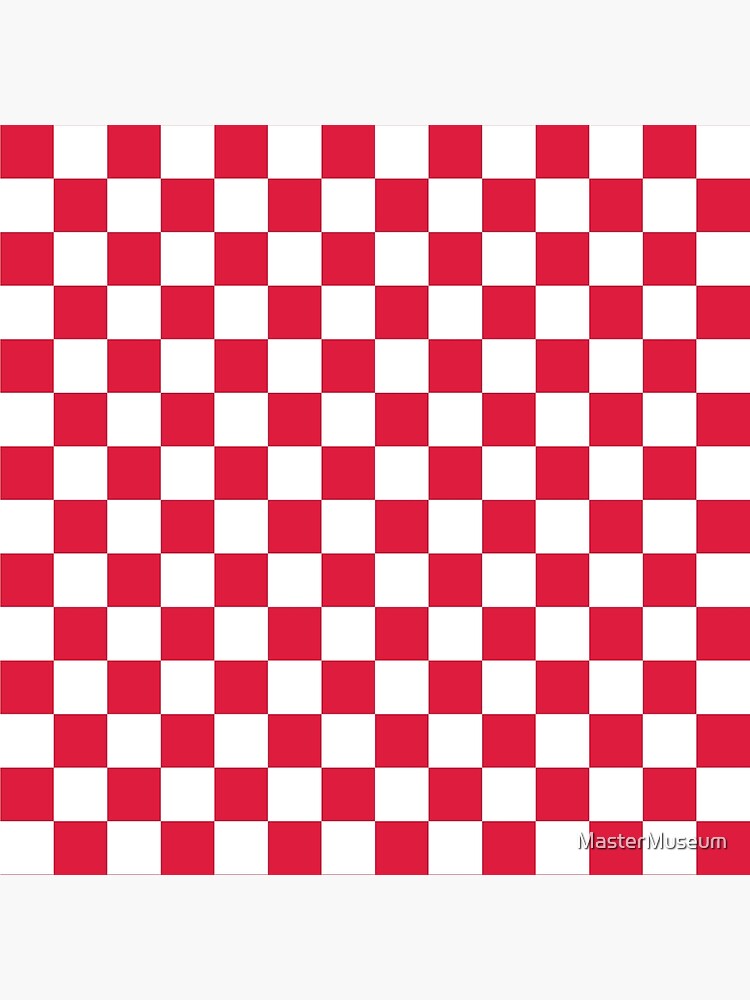 "Crimson and White Flag Alabama Checkerboard" Poster for Sale by ...