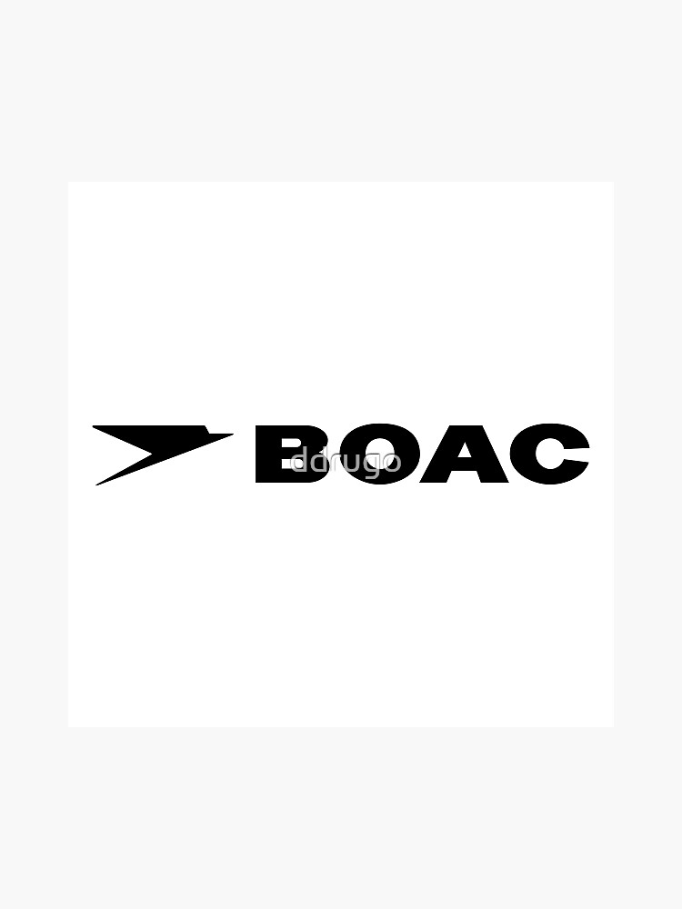 "BOAC logo" Sticker for Sale by ddrugo | Redbubble
