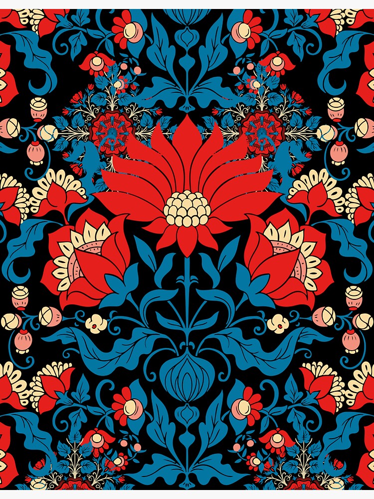 "Traditional Patterns" Sticker for Sale by MYWMC | Redbubble