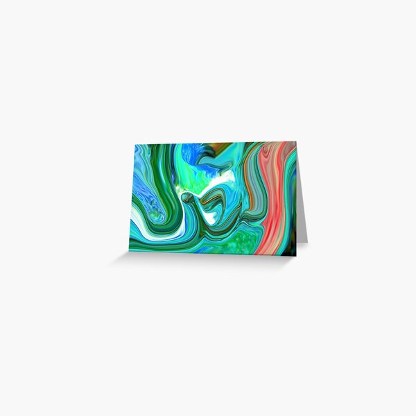 "Al adal Allah Name modern calligraphy painting" Greeting Card for Sale ...