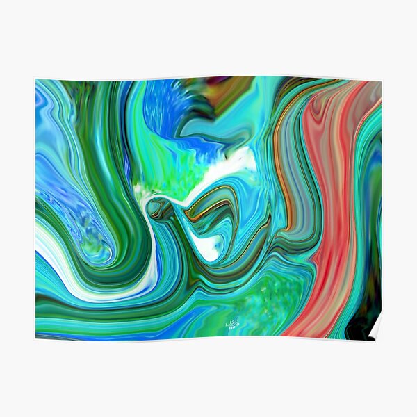 "Al adal Allah Name modern calligraphy painting" Poster for Sale by ...