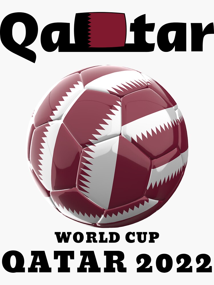 "Qatar Football Team World Cup Qatar 2022" Sticker for Sale by shoponow ...