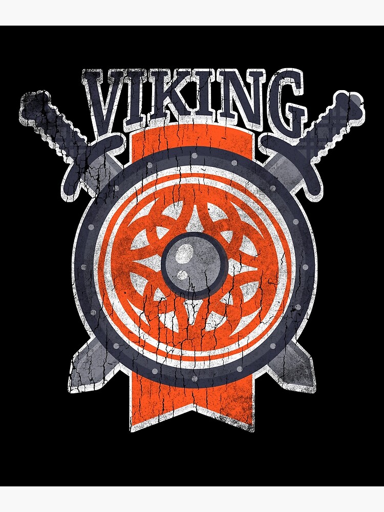 "Viking Sign Shield Valhalla Calling Norse Mythology" Poster by roarr ...