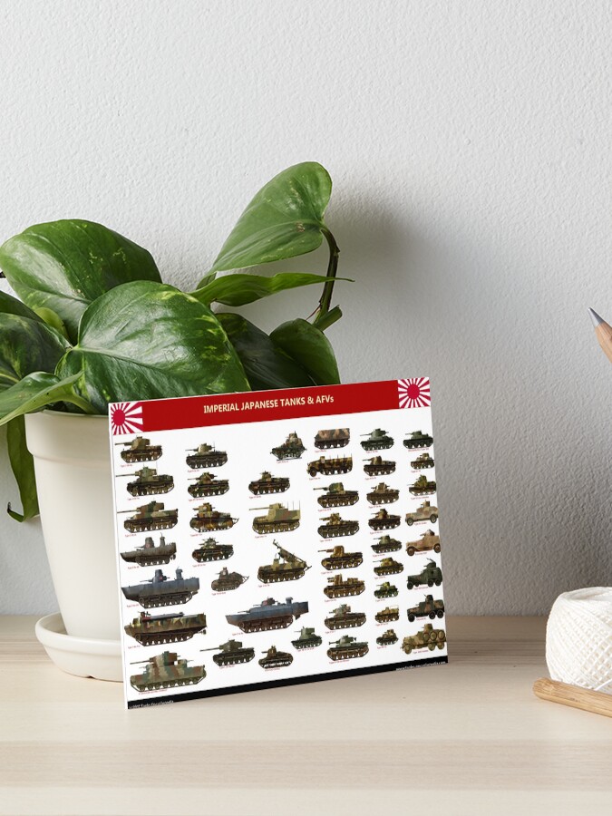 "WW2 Imperial Japanese Tanks" Art Board Print for Sale by ...