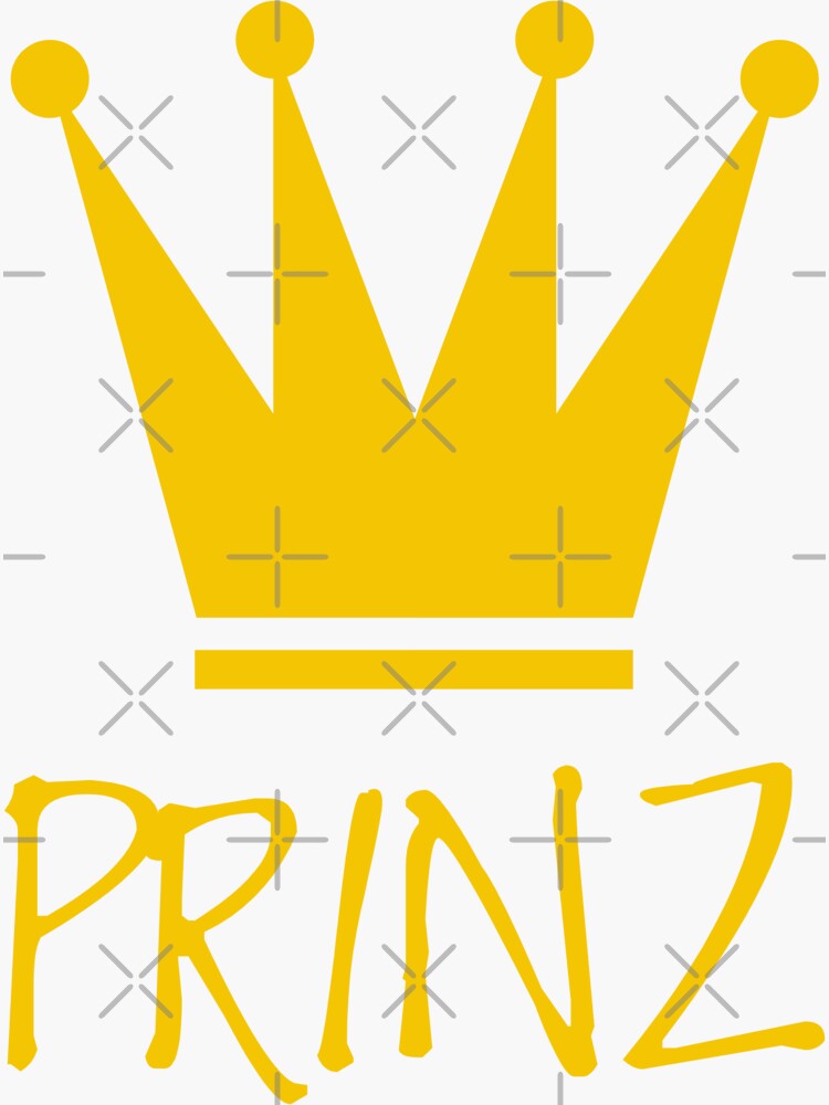 "prince with crown" Sticker for Sale by verobydesign | Redbubble
