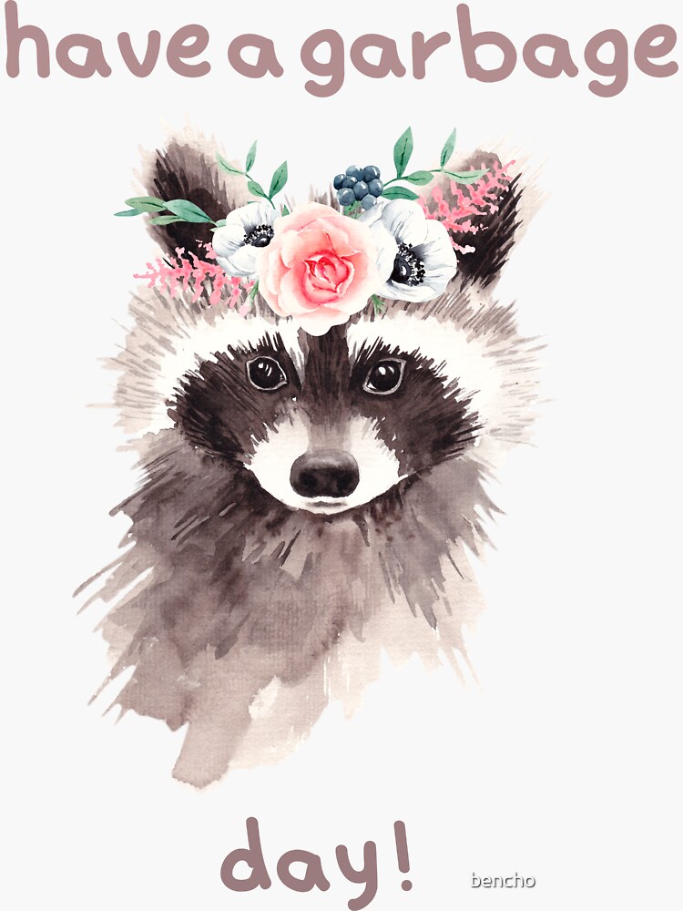 " Have a garbage day! { Donut County } live a Garbage Day! raccoon ...