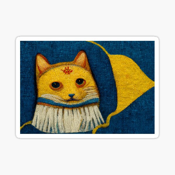 "Ukrainian cat winner" Sticker for Sale by GorinART | Redbubble
