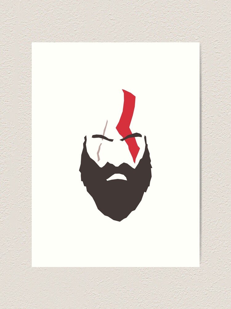 "God of War - Kratos face" Art Print for Sale by InfinityTone | Redbubble
