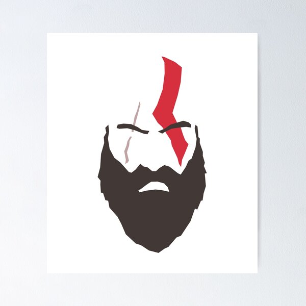 "God of War - Kratos face" Poster for Sale by InfinityTone | Redbubble