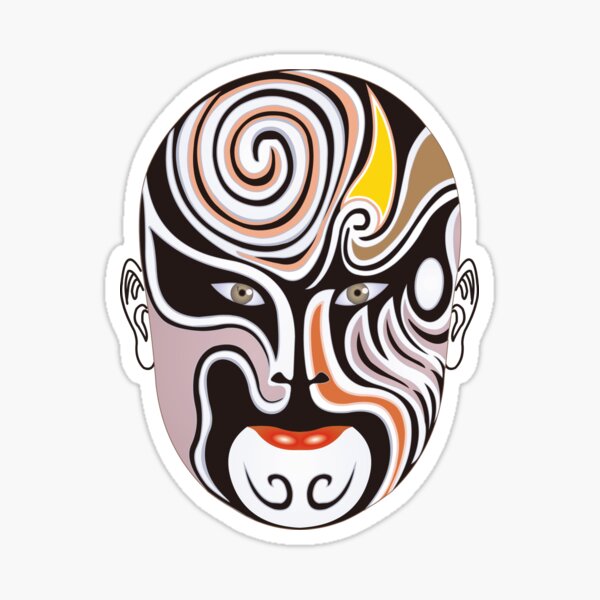 "Chinese Peking Opera" Sticker for Sale by KaiDang | Redbubble