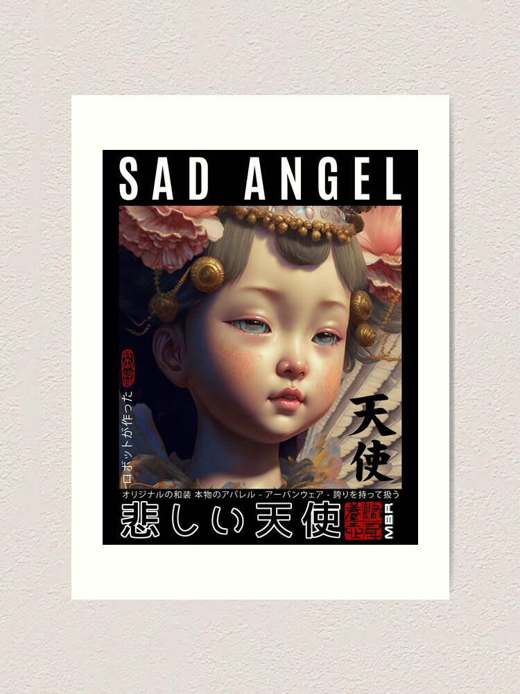 "Sad Angel | Renaissance Cute Cherub Angel With Wings – Japanese Baby ...
