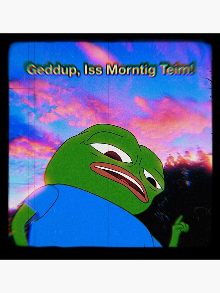 "GM Frens" Sticker for Sale by AncientMushroom | Redbubble