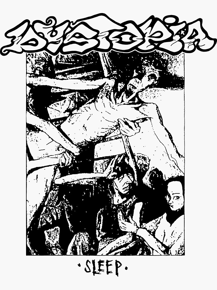 "Inspired Dystopia Band Sleep " Sticker for Sale by SelinaDesigner ...