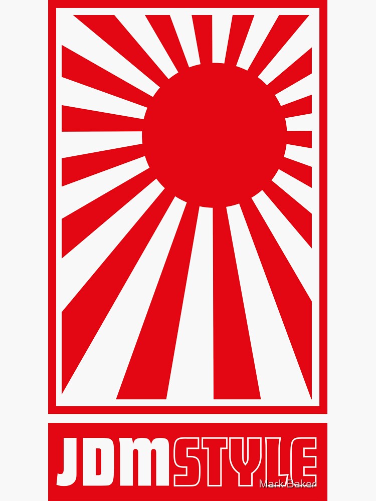 "Rising Sun JDM Style sticker" Sticker for Sale by MarkPMB | Redbubble