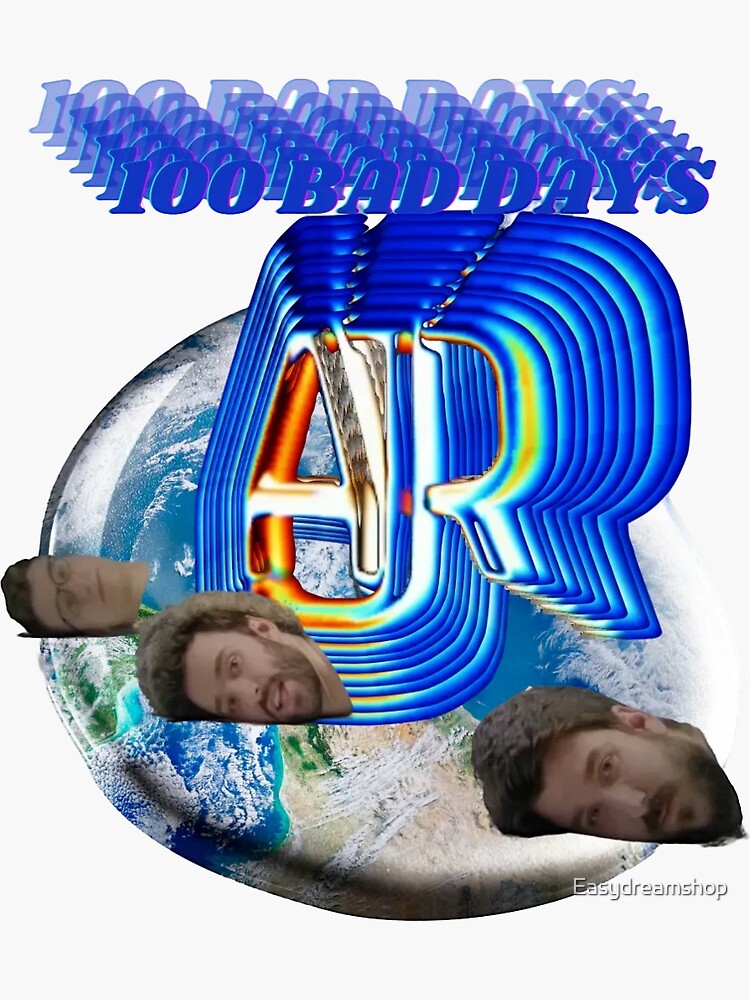 Ajr Brothers 100 Bad Days živopisni Logo Sticker For Sale By