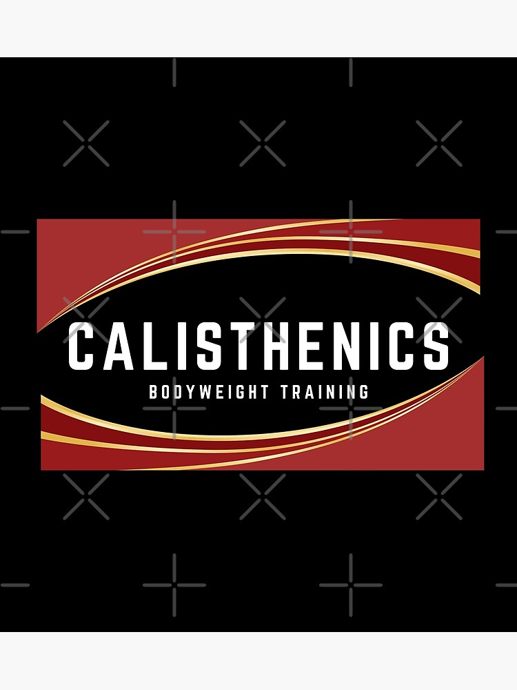 "Red frame - Calisthenics & Bodyweight training design" Poster for Sale ...