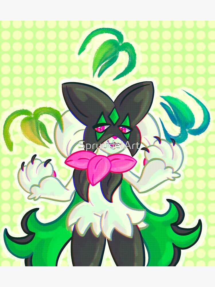 "Meowscarada" Sticker for Sale by SpruudelArt | Redbubble