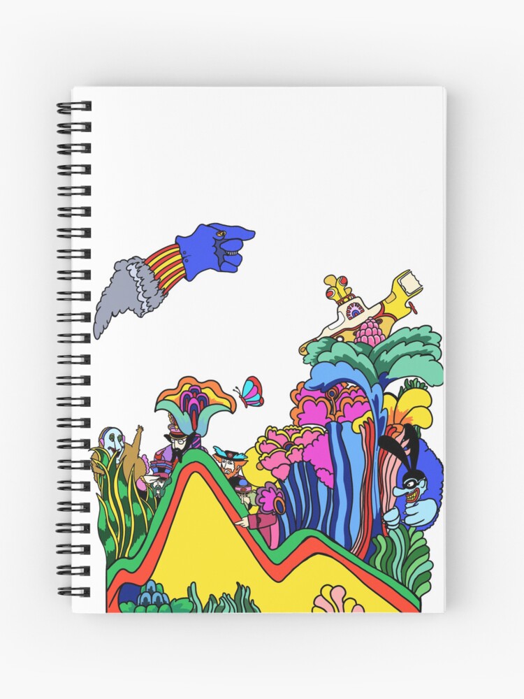 "Yellow Submarine" Spiral Notebook for Sale by simxhu | Redbubble