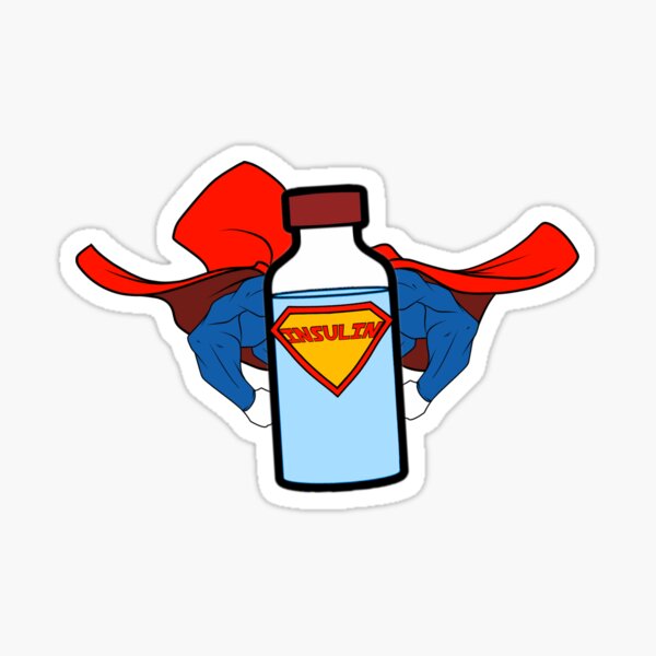 "Super Insulin " Sticker for Sale by Lawless-Inc | Redbubble