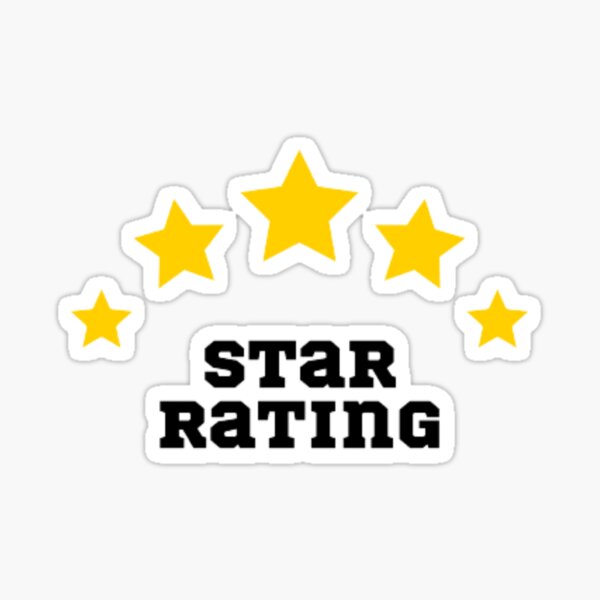 "Five star rating" Sticker for Sale by Lingalin | Redbubble