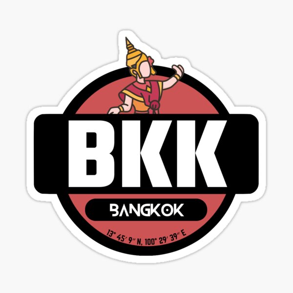 "Bangkok (BKK) City Iconic sticker" Sticker for Sale by LeddsoDello ...