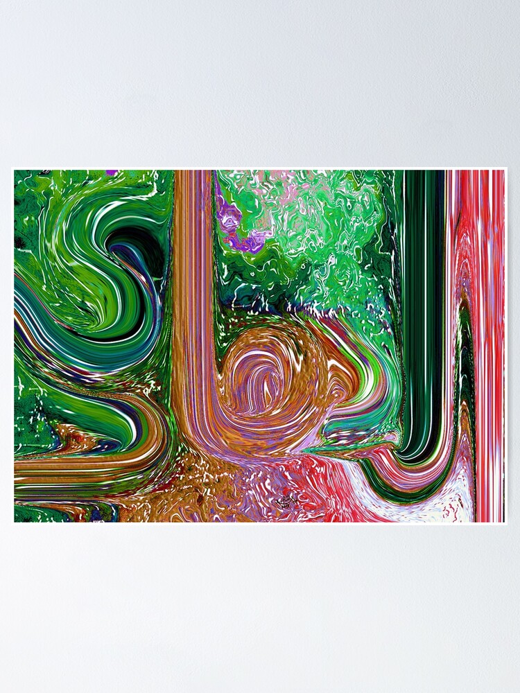 "Al Hadi Allah Name Modern Painting" Poster for Sale by hamidsart ...
