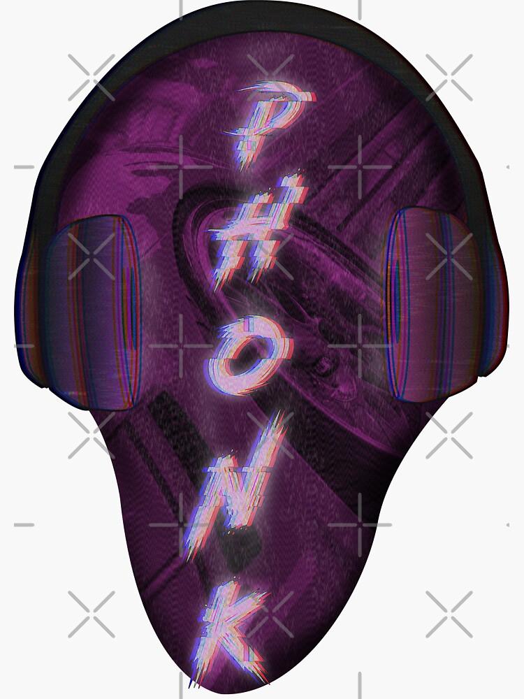 "Music Genre " Phonk " Illustration" Sticker for Sale by GeekyPlace ...