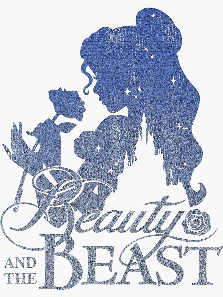 "Beauty and The Devil Smell A Rose Profile " Sticker for Sale by ...