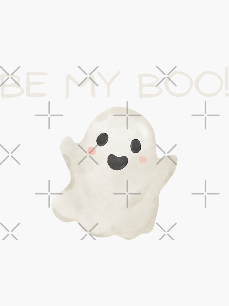 "Be My Boo" Sticker for Sale by ArtbyAMB | Redbubble
