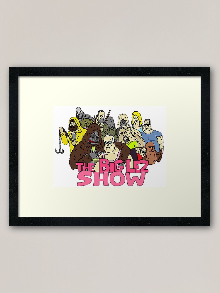 "The Big Lez Show" Framed Art Print for Sale by HyperDragon | Redbubble