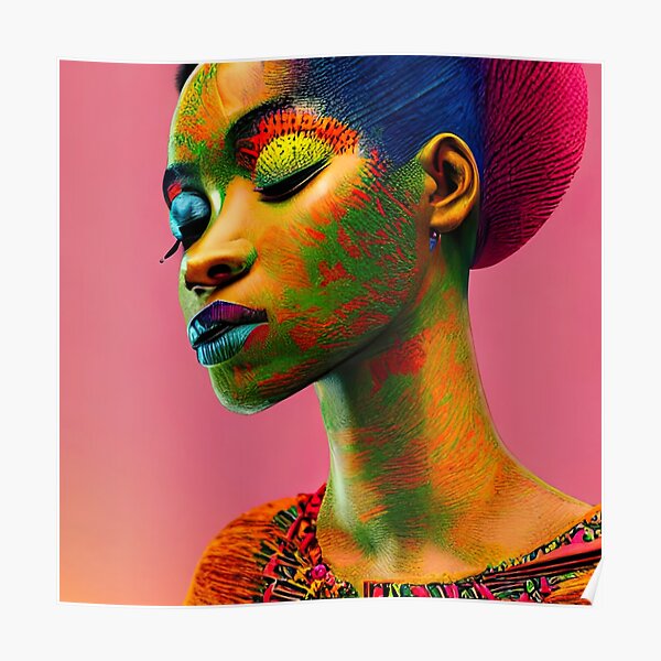 "African beauty natural euphoria" Poster for Sale by JungleMagic ...