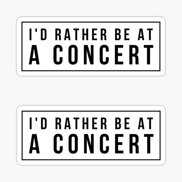 Concert Stickers | Redbubble