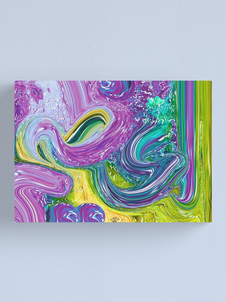 "Al Azeem Al Azim Allah Name modern calligraphy painting" Canvas Print ...