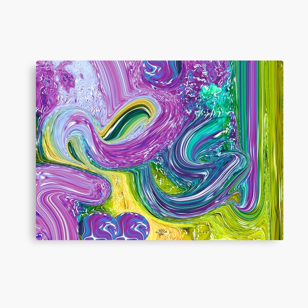 "Al Azeem Al Azim Allah Name modern calligraphy painting" Canvas Print ...