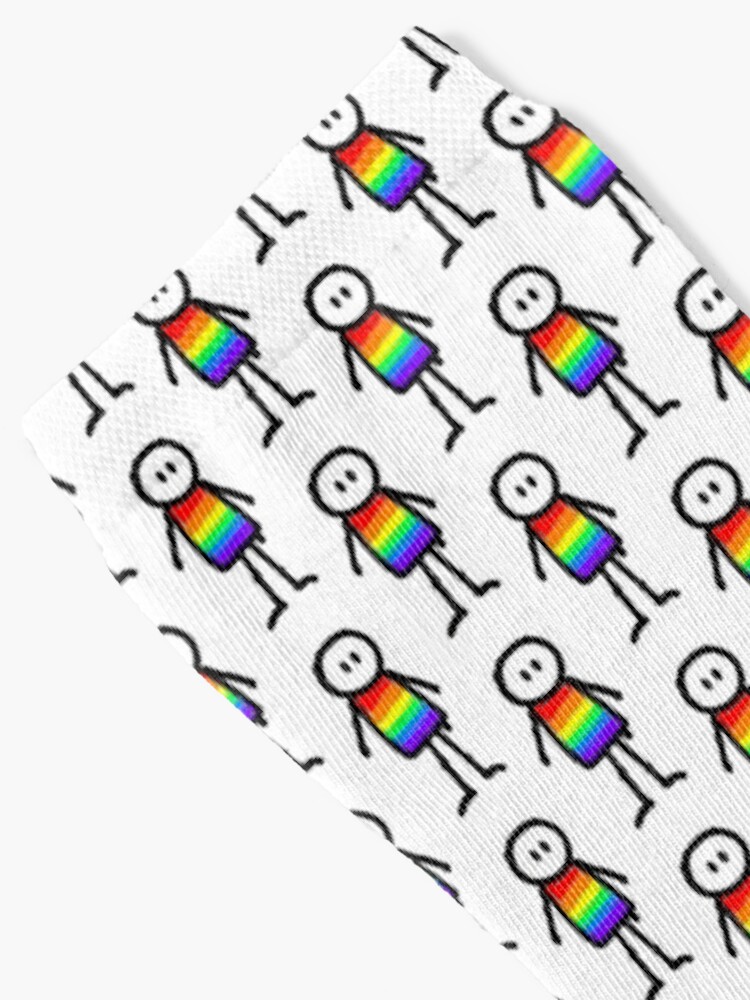 "Colorful proud stick figure" Socks for Sale by TerneProducts | Redbubble