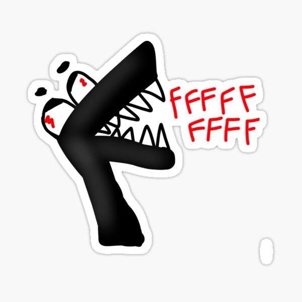 "Alphabet Lore f" Sticker for Sale by U-name | Redbubble