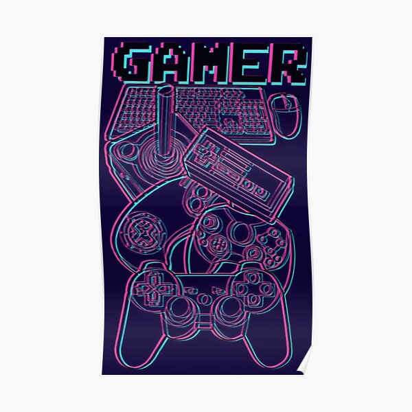 "Gamer, gamer, gaming, the true gamer" Poster for Sale by pixel8edart ...