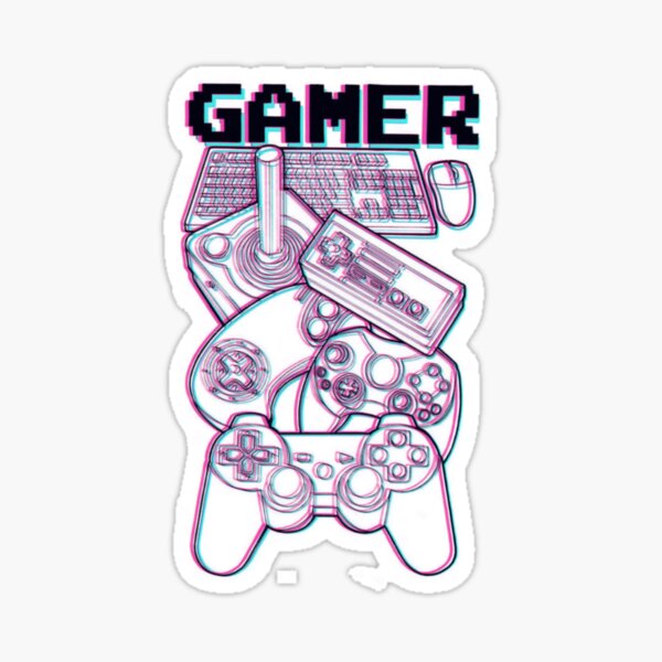 "Gamer, gamer, gaming, the true gamer" Sticker for Sale by pixel8edart ...