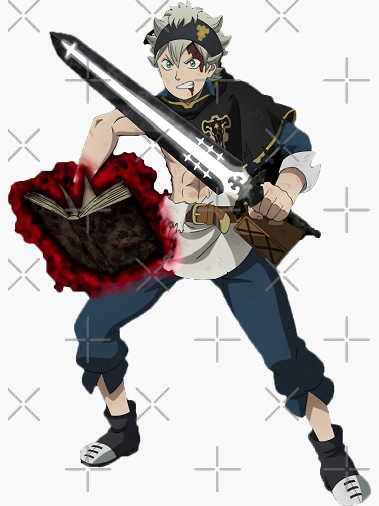 "Asta Black clover" Sticker for Sale by Yor-art | Redbubble