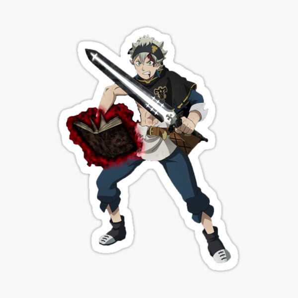 "Asta Black clover" Sticker for Sale by Yor-art | Redbubble