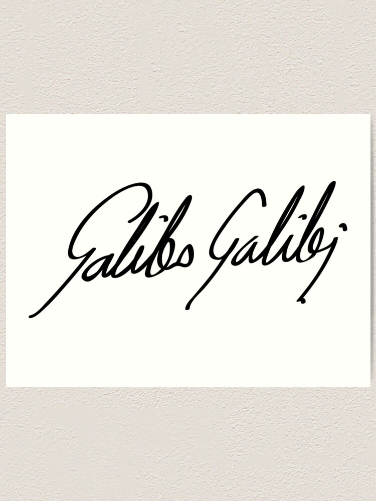 "Galileo Galilei Signature" Art Print by Tonbbo | Redbubble