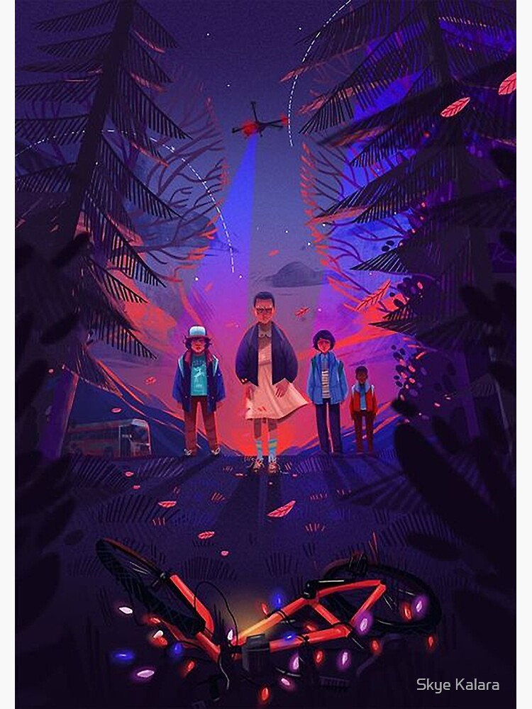 "Stranger Things Design" Art Print by SDKAY | Redbubble