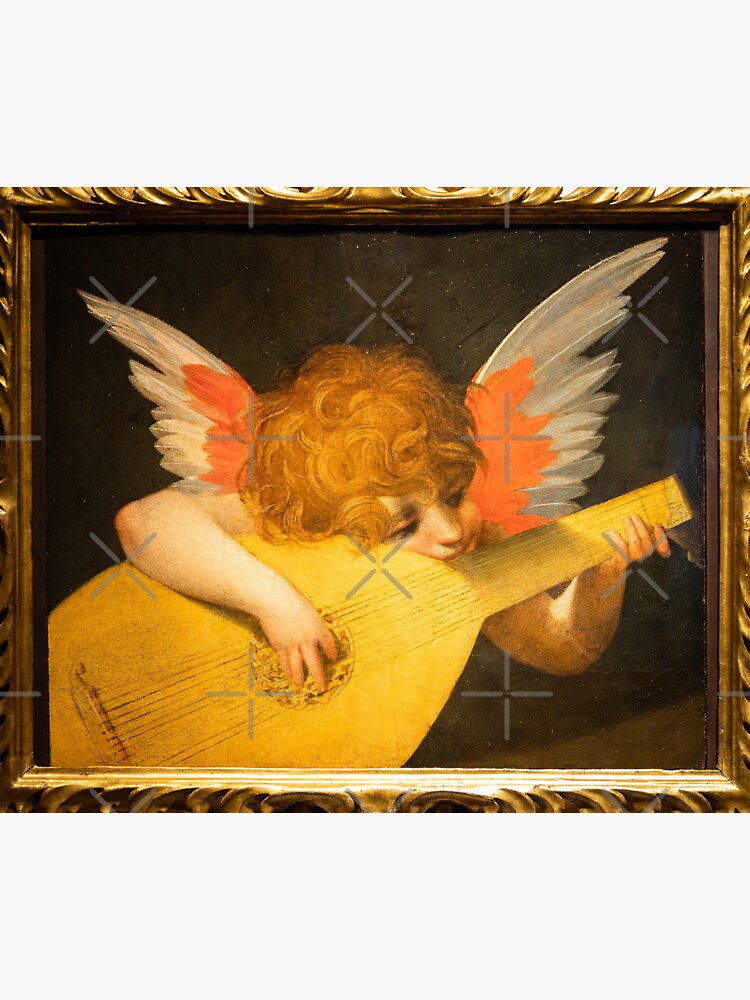"Florence, Italy - Angel playing a lute " Sticker for Sale by ...