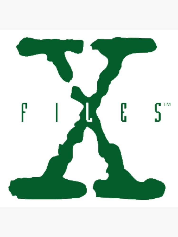 "X Files Logo" Sticker for Sale by lucyrobertss | Redbubble