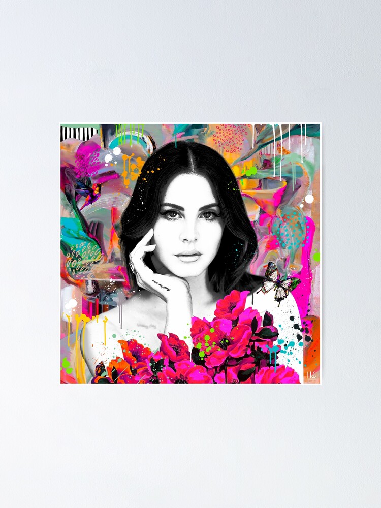 "Lana Del Ray" Poster for Sale by Helt-Sort | Redbubble
