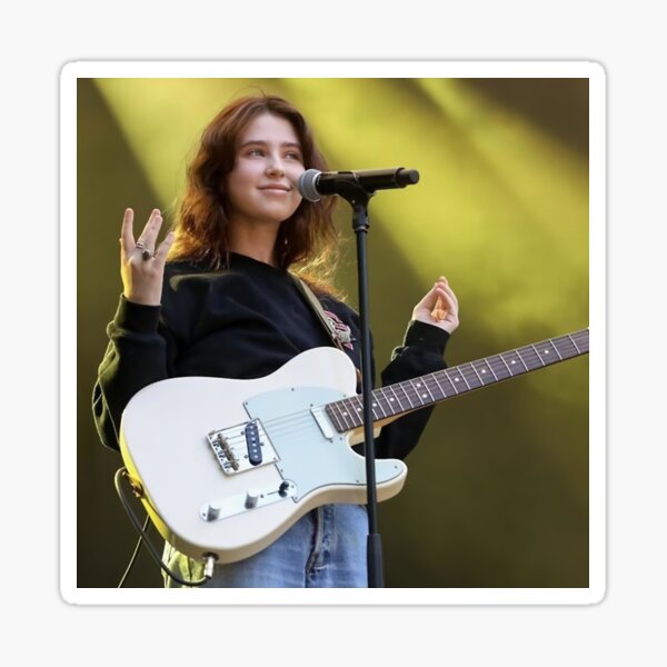 "Clairo And Guitar Sticker" Sticker for Sale by mrliunygelb | Redbubble