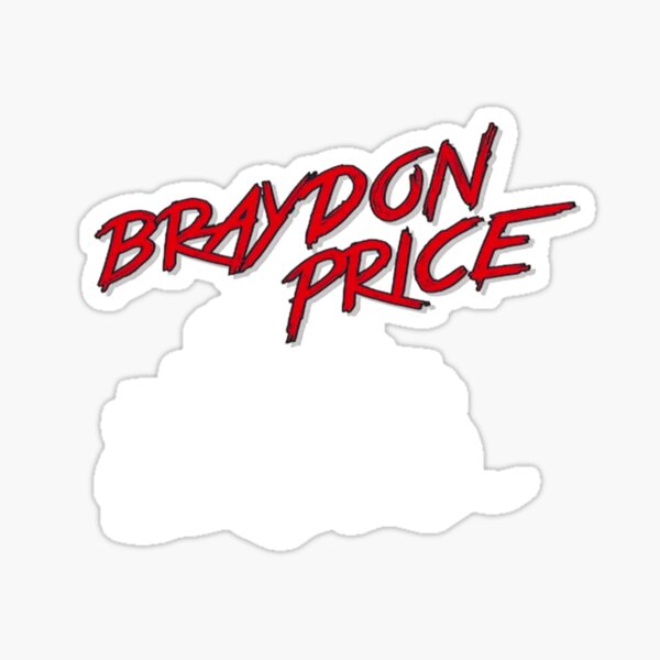 "Braydon Price Merch BRAYDON Logo Tee" Sticker for Sale by ...