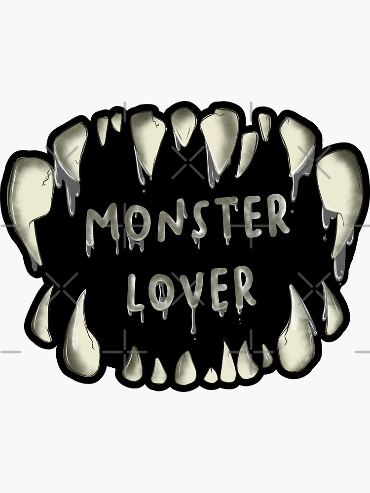 "Monster Lover" Sticker for Sale by crawlingrot | Redbubble