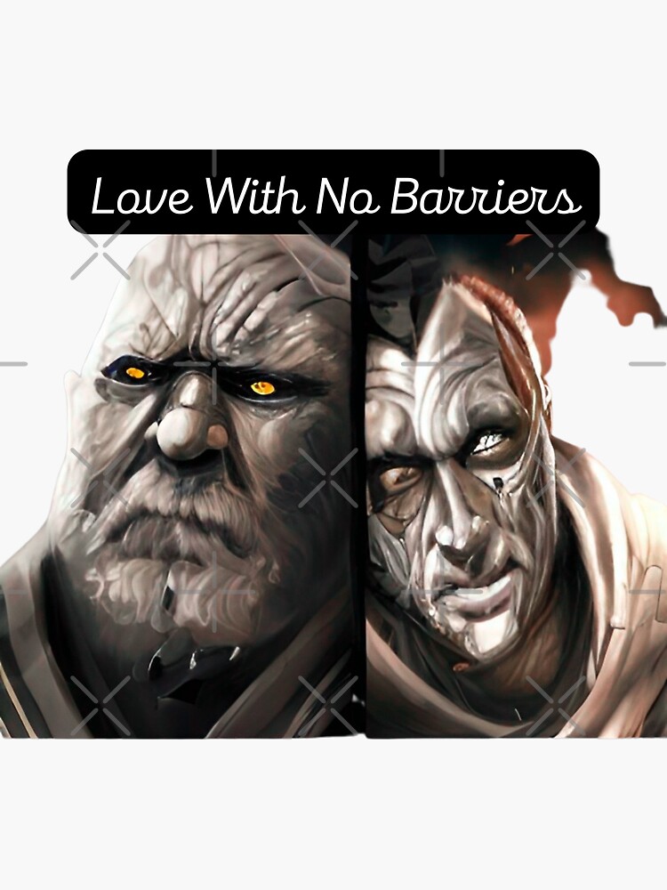 "No Barriers to Love 1" Sticker for Sale by jedrious | Redbubble