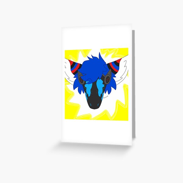 "3eedee the protogen" Greeting Card for Sale by BrannonErnser | Redbubble